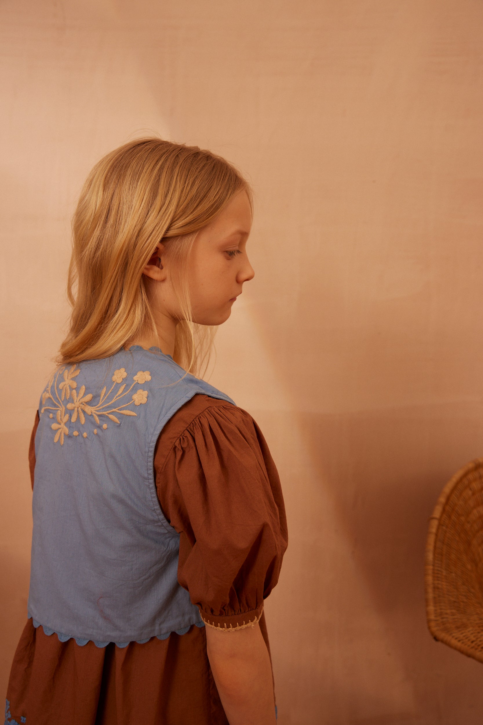 Apolina Bonnie Gilet - Cornflower – SMALL-FOLK