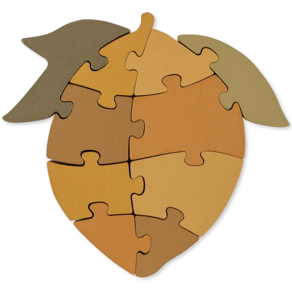 Konges Sløjd Chunky Wooden Puzzle | Lemon – SMALL-FOLK
